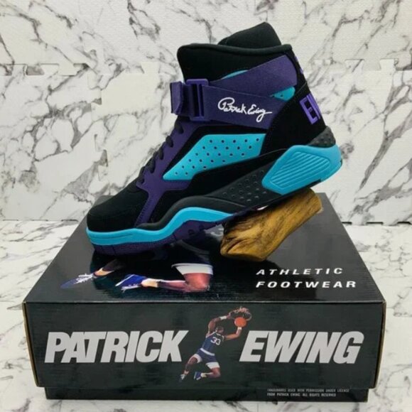 Patrick Ewing | Shoes | Mens Patrick Ewing Focus Black Teal Purple ...